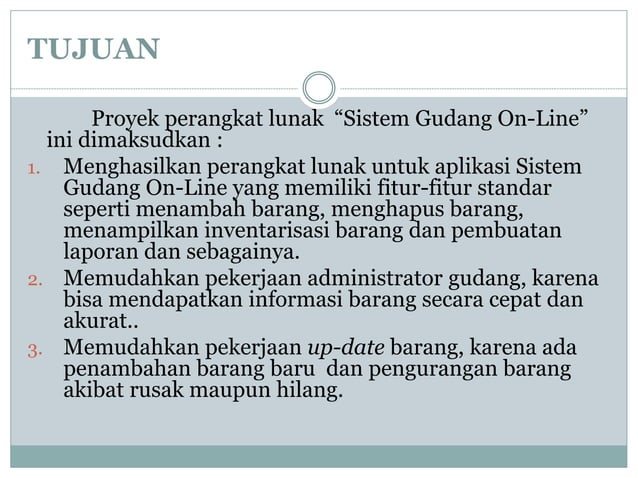 Proyek sistem informasi | PPT