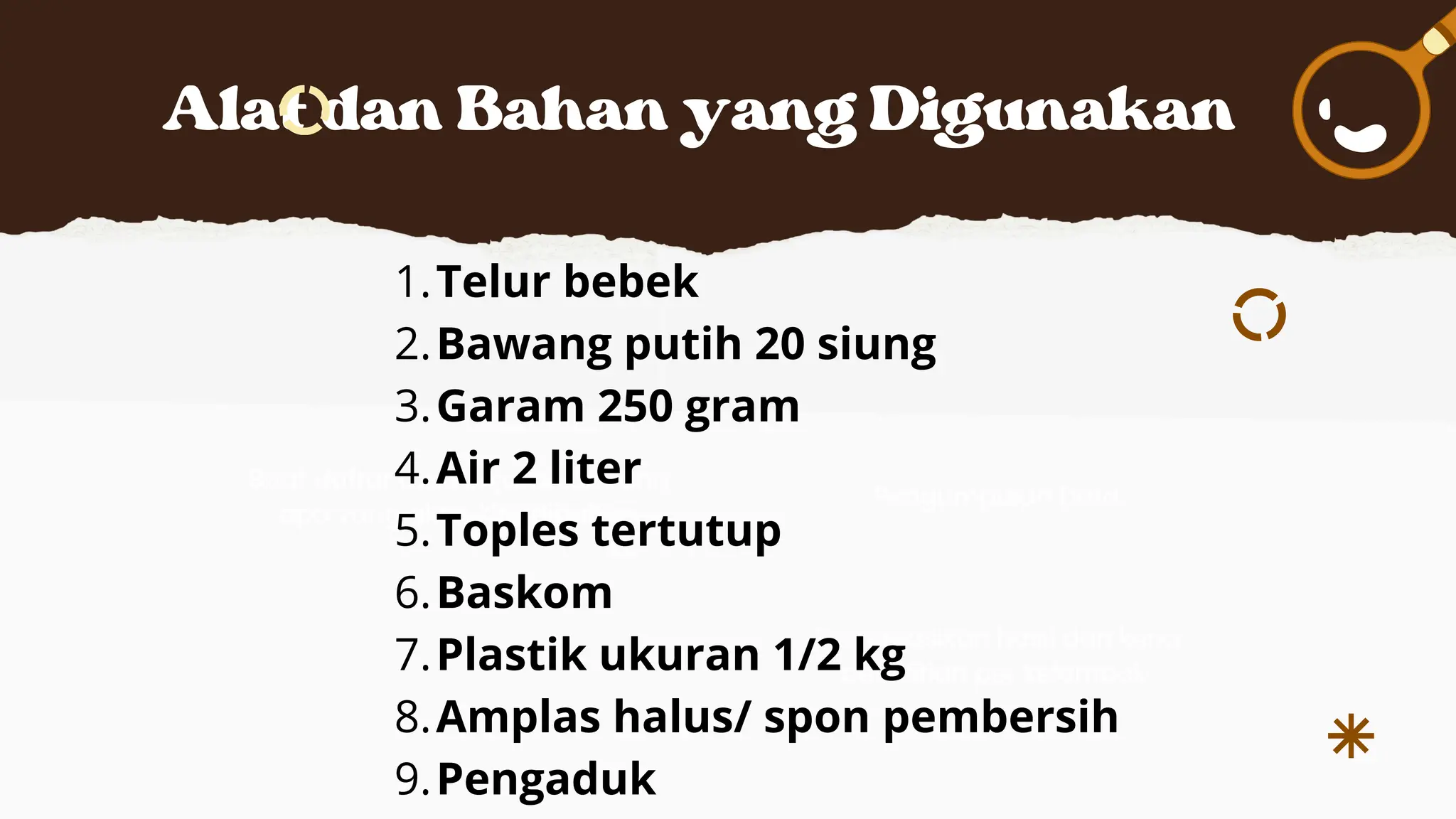 Proses pembuatan dengan menyertakan alat dan bahan. | PPT