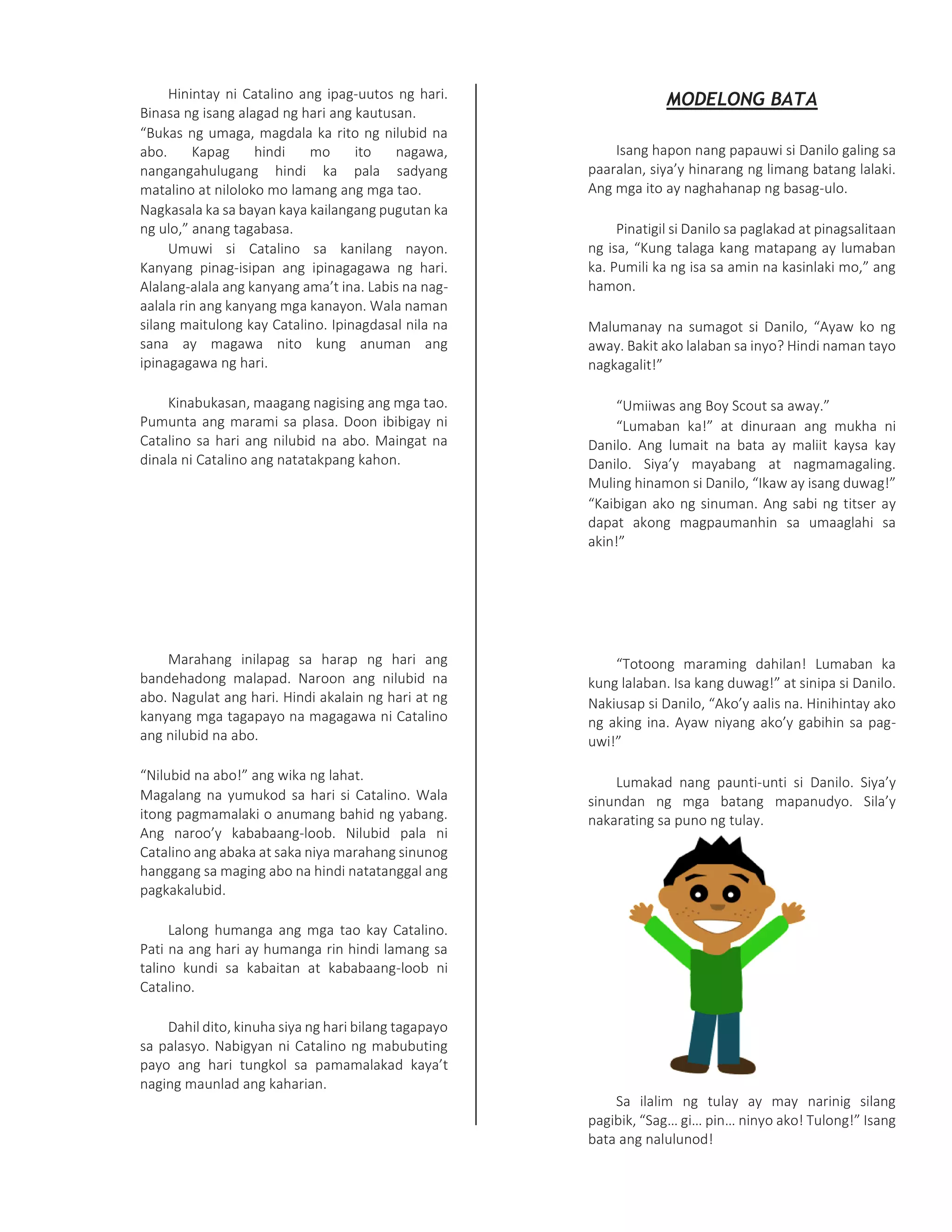 Alamat, Tula, Bugtong at Pabula | PDF