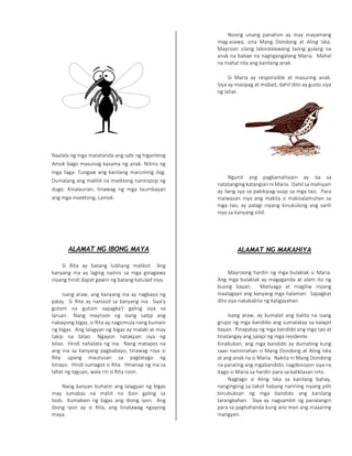 Alamat, Tula, Bugtong at Pabula | PDF