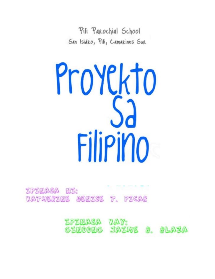 Proyekto sa filipino