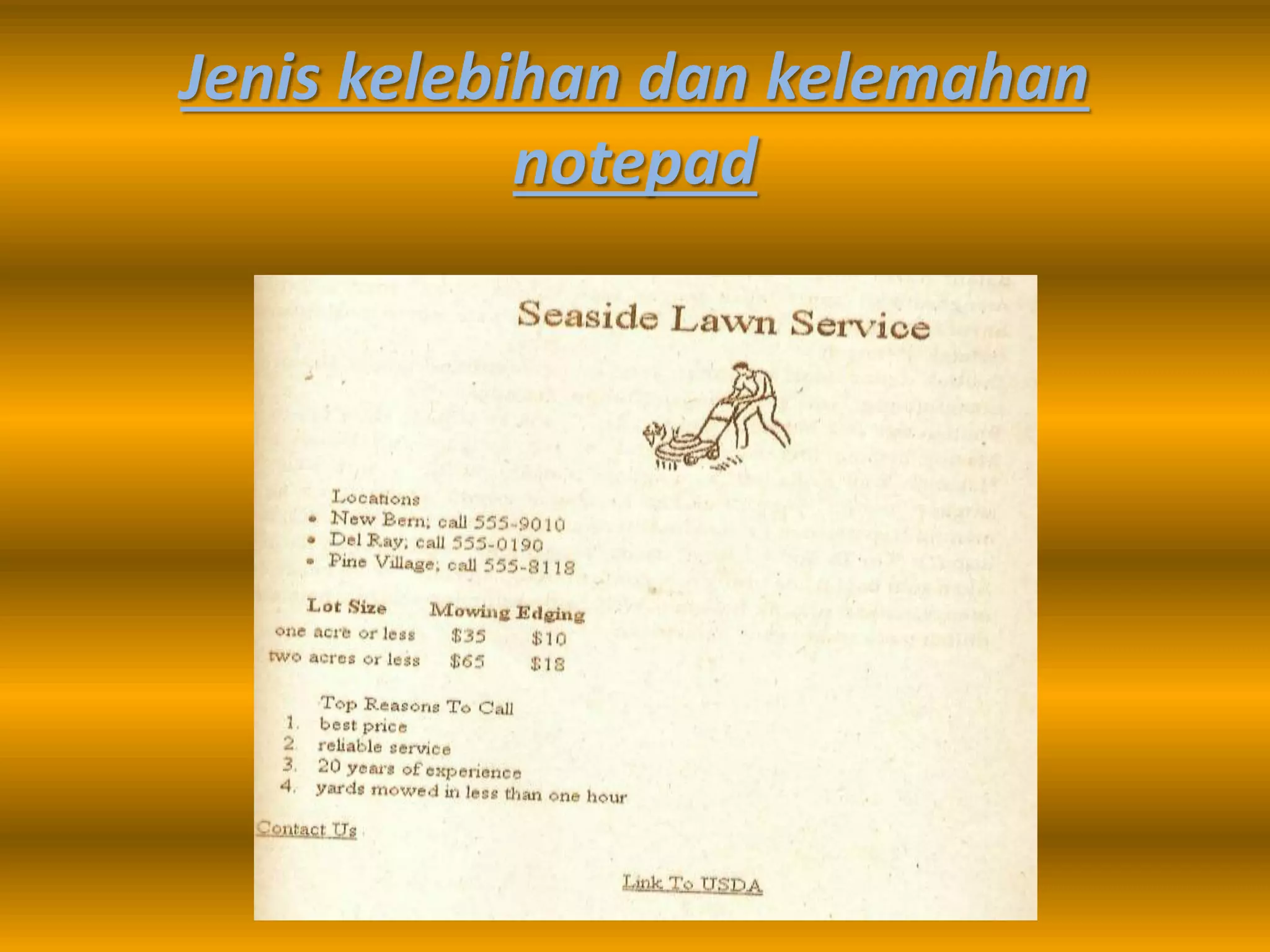 Proyek web html menggunakan notepad | PPTX