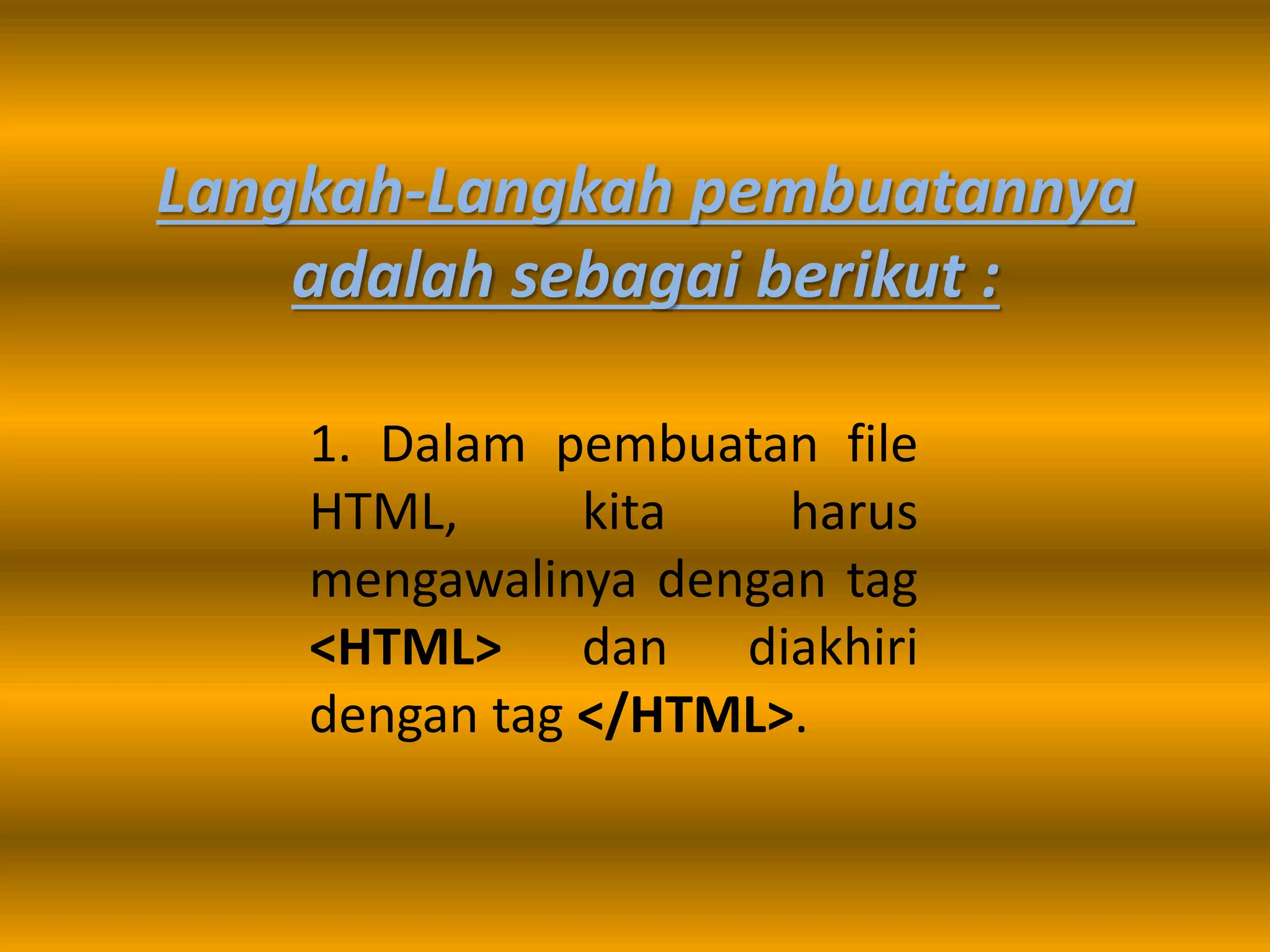 Proyek web html menggunakan notepad | PPTX