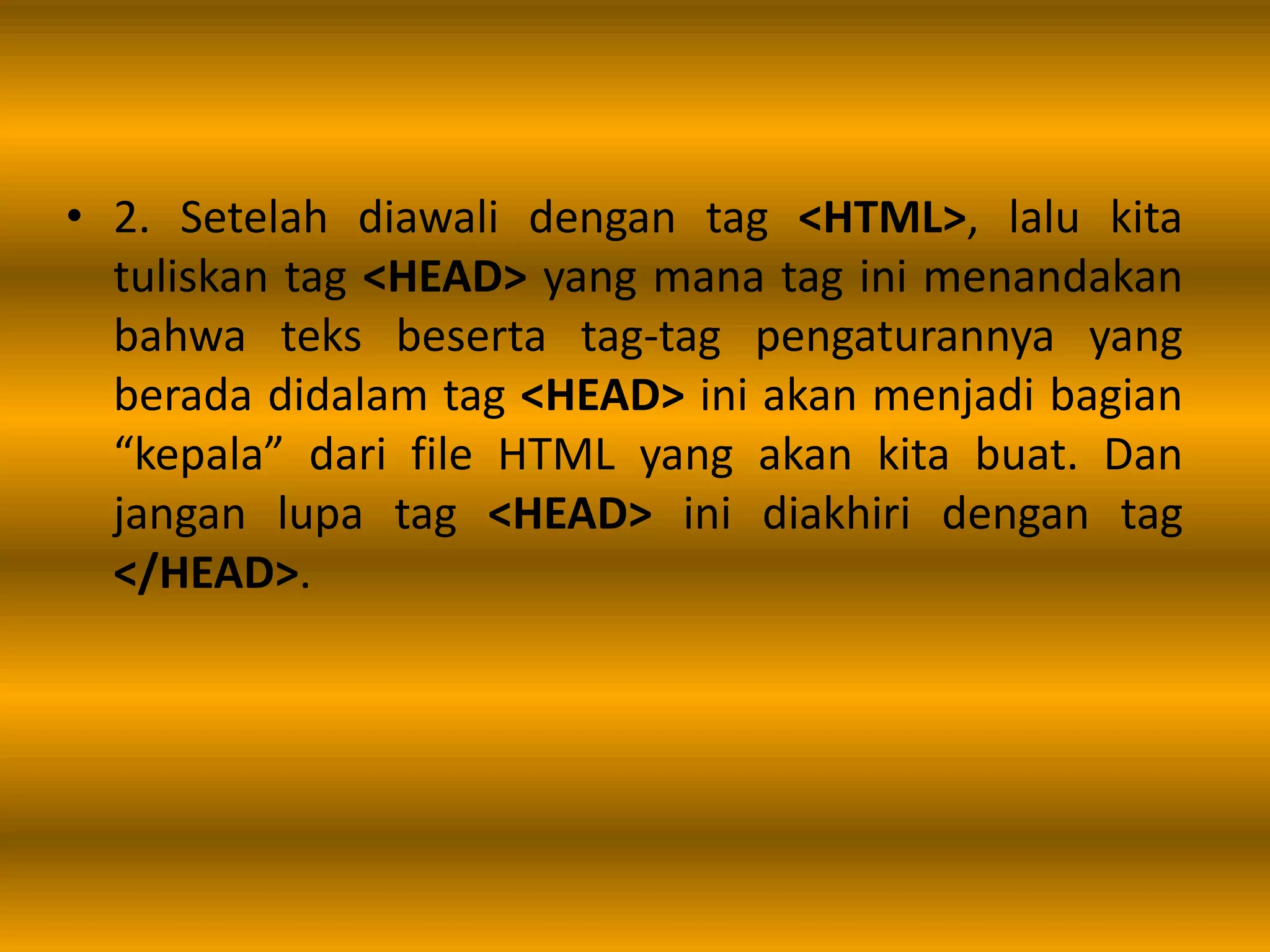Proyek web html menggunakan notepad | PPTX