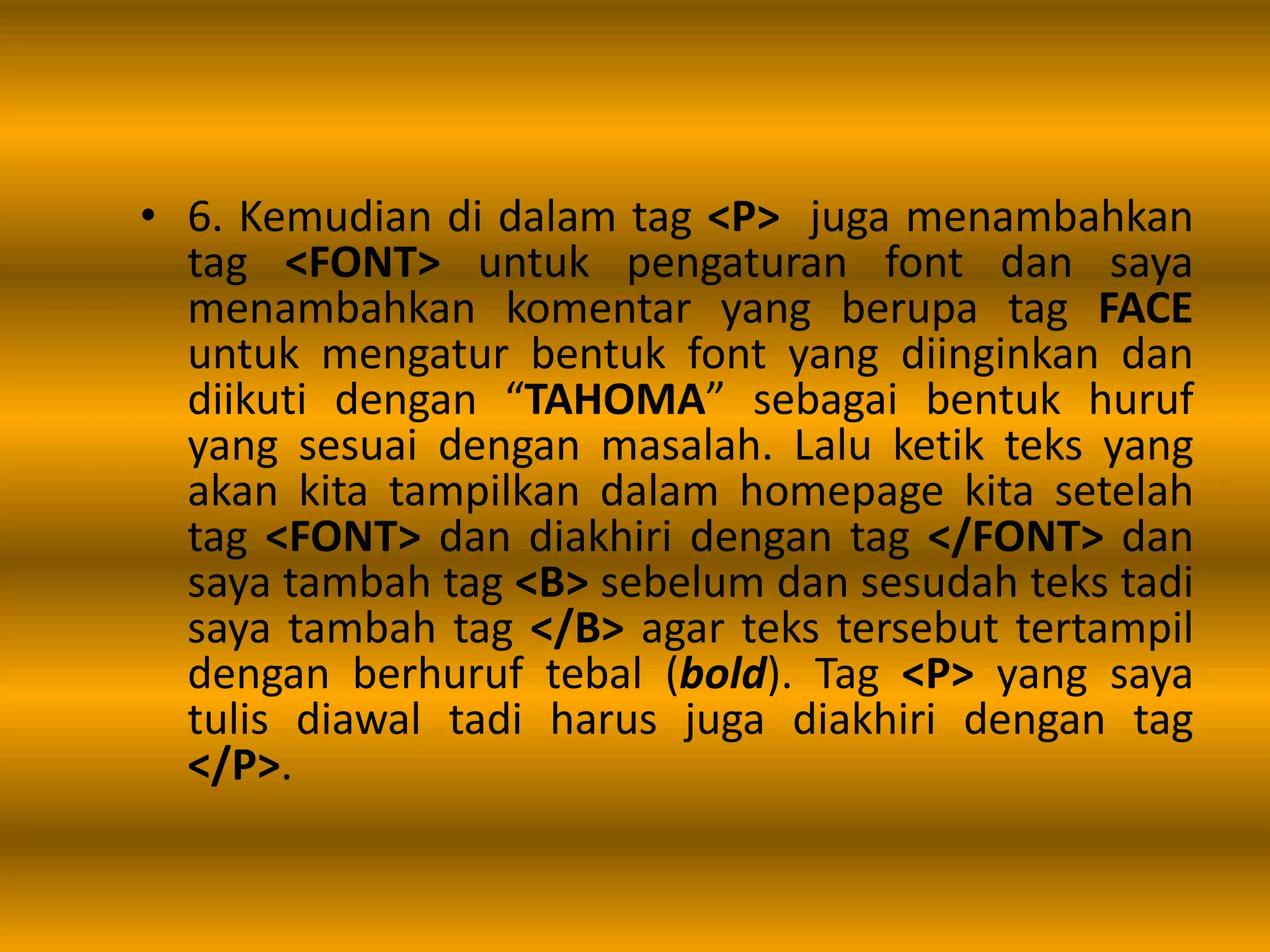 Proyek web html menggunakan notepad | PPTX