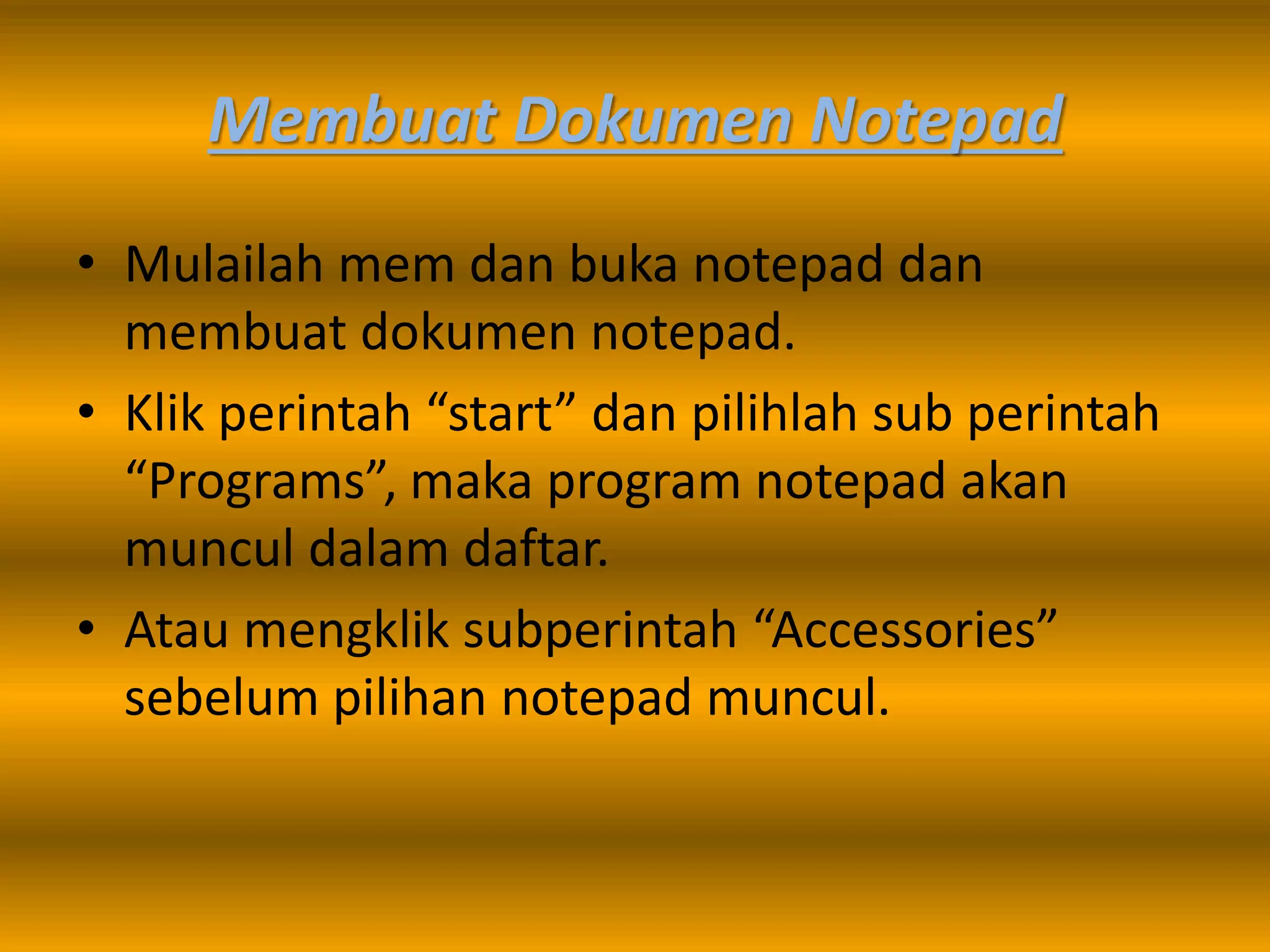 Proyek web html menggunakan notepad | PPTX
