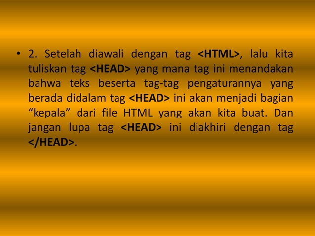 Proyek web html menggunakan notepad | PPTX