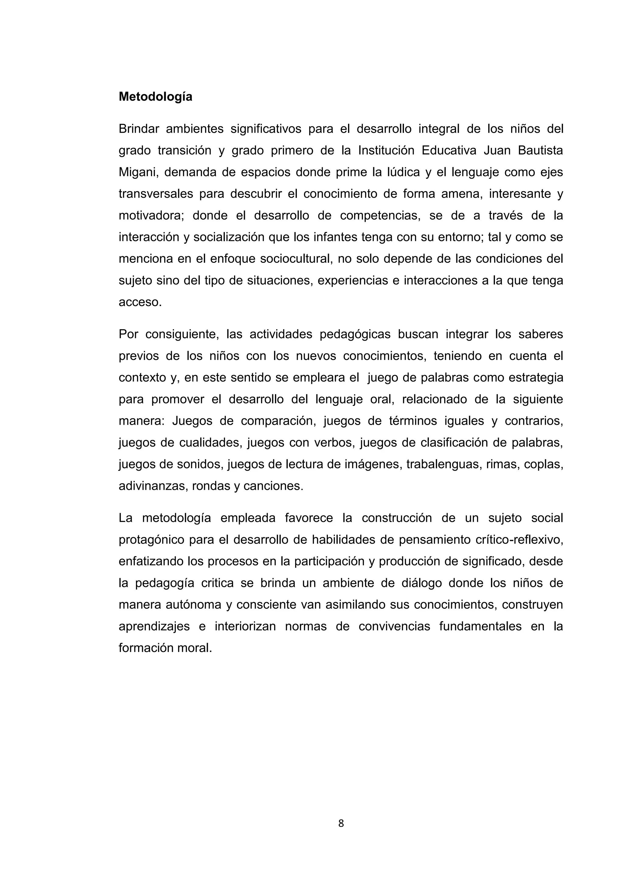 Proyecto de aula jugando con las palabras, me divierto y desarrollo mi ...