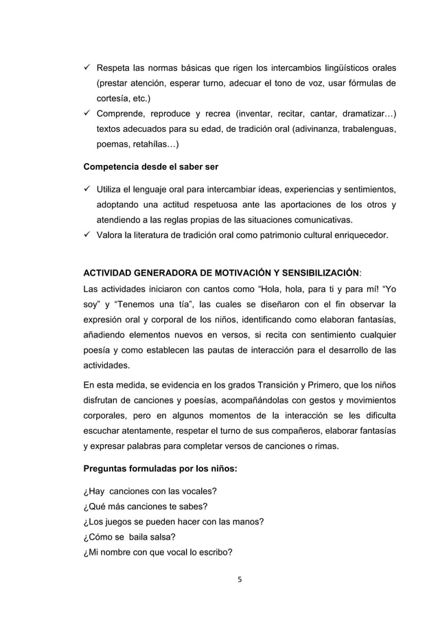 Proyecto de aula jugando con las palabras, me divierto y desarrollo mi ...