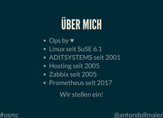 OSMC 2019 | Prozess-Automatisierung im Monitoring by Anton Dollmaier | PDF