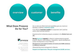 Prozone - Enterprise Asset Management | PPT