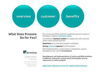 Prozone Enterprise Content Management | PPT