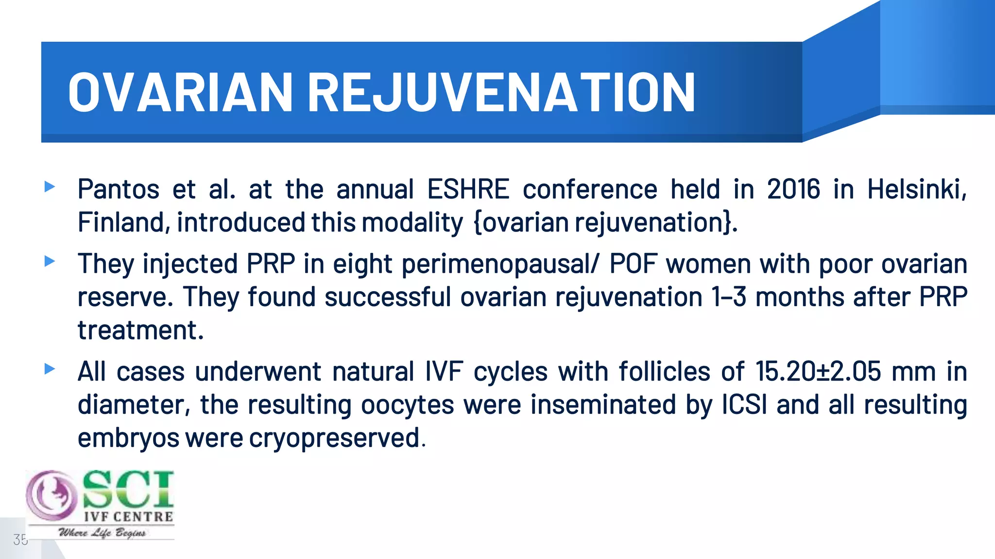 PRP Platelet Rich Plasma in Infertility IVF Recurrent Implantation ...