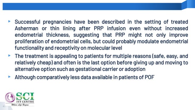 PRP Platelet Rich Plasma in Infertility IVF Recurrent Implantation ...