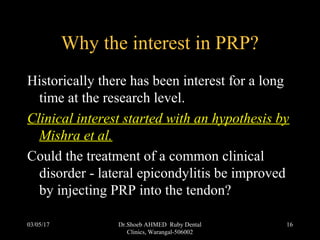 Plasma Rich Platelets use in Medicine | PPT | Death, Injury, or ...