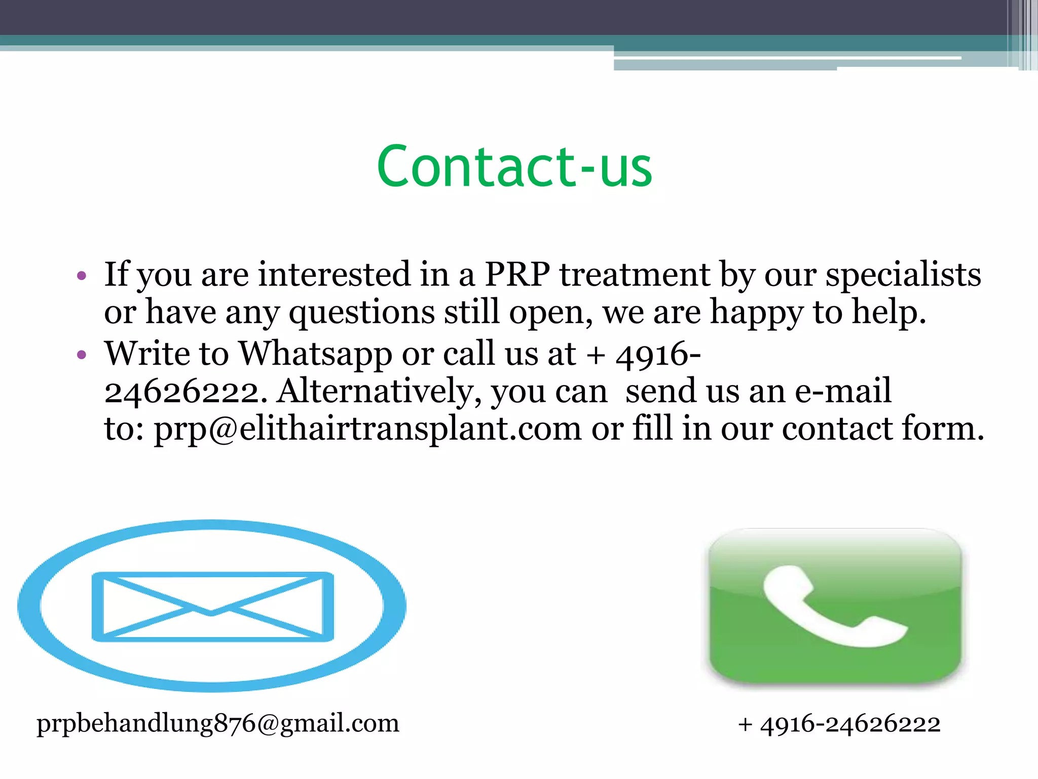 Prp behandlung | PPT