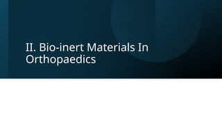 PRP & Bioinert materials in orthopaedics .pptx | Blood Disorders ...
