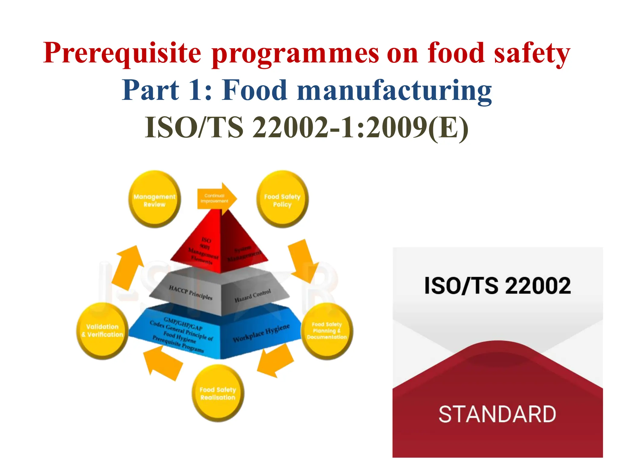 22002 : 100 2025 PRP in food manufacturing | PDF