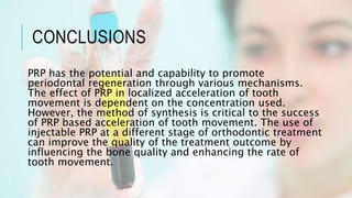 PRP in Orthodontics | PPTX