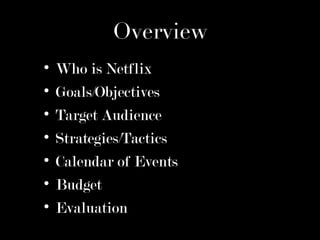 Public Relations Campaign for Netflix | PPT | Business | Business and ...