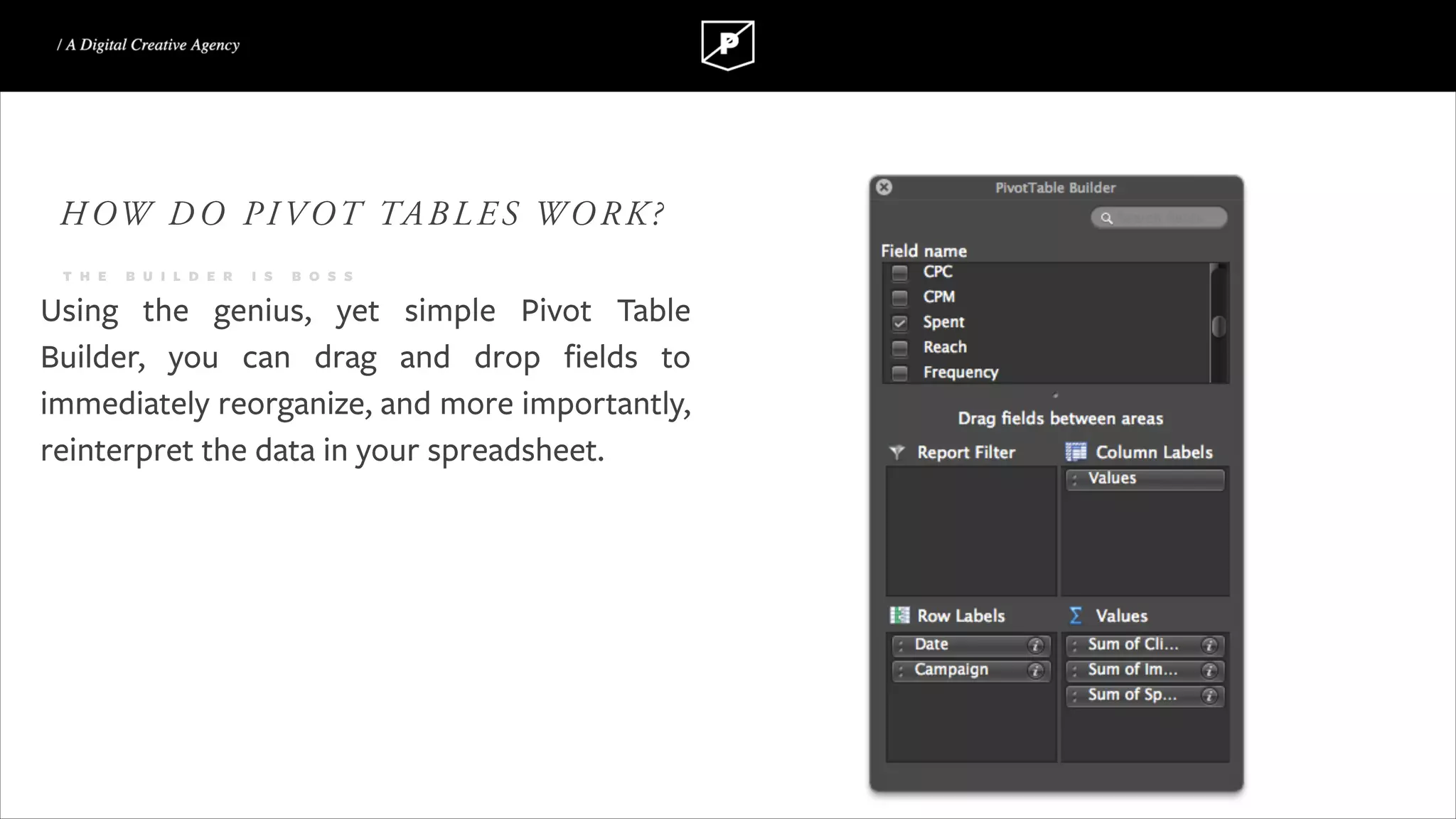 Excel Crash Course: Pivot Tables | PDF | Computing | Technology & Computing