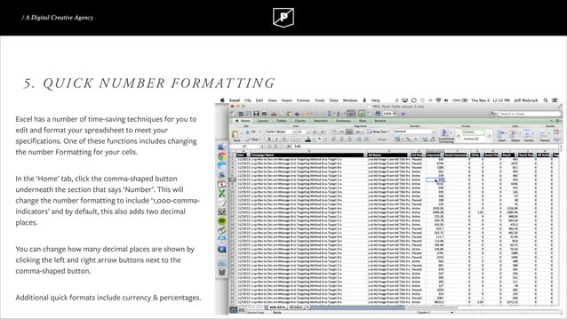 Excel Crash Course: Pivot Tables | PDF | Computing | Technology & Computing