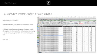 Excel Crash Course: Pivot Tables | PDF | Computing | Technology & Computing