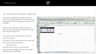 Excel Crash Course: Pivot Tables | PDF | Computing | Technology & Computing