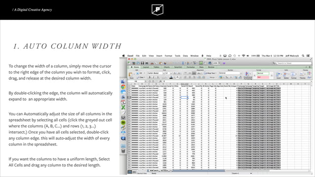 Excel Crash Course: Pivot Tables | PDF | Computing | Technology & Computing