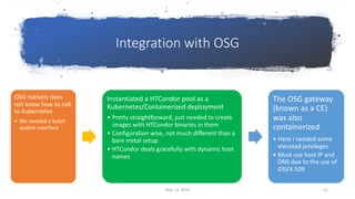 Bringing OSG users to the PRP Kubernetes Cluster | PPT