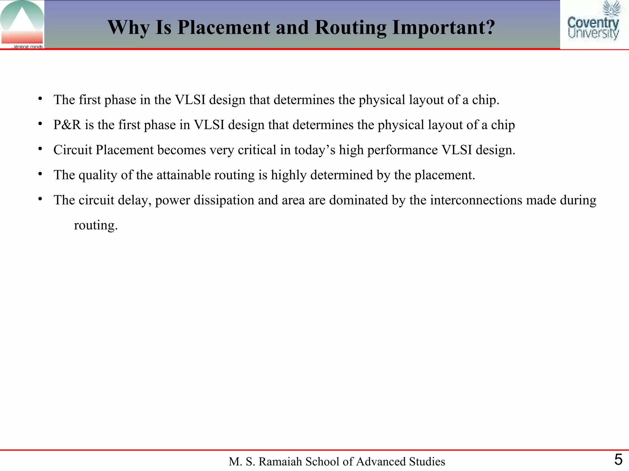 Placement and routing in full custom physical design | PPT