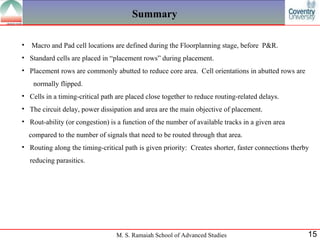 Placement and routing in full custom physical design | PPT