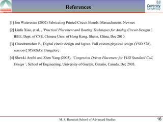 Placement and routing in full custom physical design | PPT