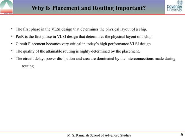Placement and routing in full custom physical design | PPT