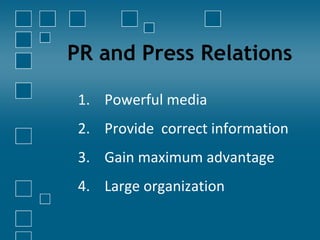 press and pr | PPT
