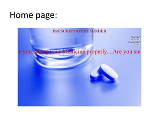 Prescription Reminder | PPTX
