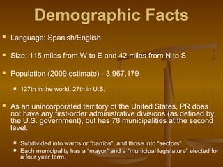 Puerto Rico: History & Legal System | PPT