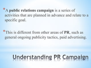 Public Relations PR Campaign, PR Strategy | PPTX | Business | Business ...