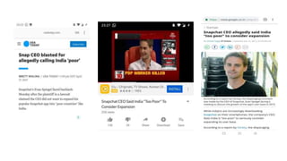 PR DAMAGE CONTROL- Snapchat's Poor India Controversy | PPTX