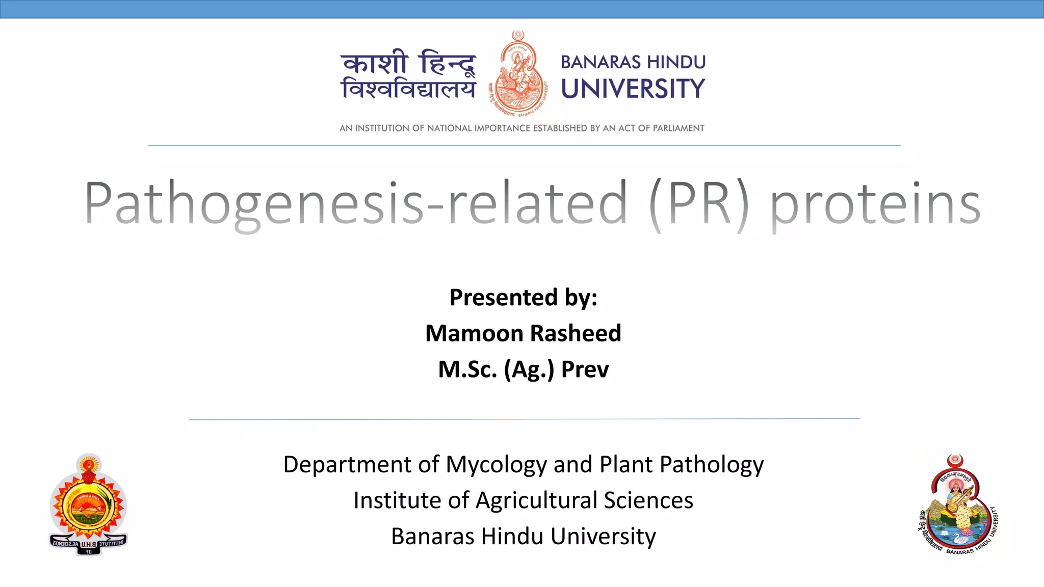 PR Pathogenesis related proteins | PDF