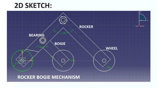 Rocker bogie mechanism (design and fabrication) | PPT