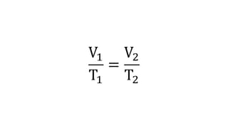 Basic laws from the relationship of pressure, volume and temperature to ...