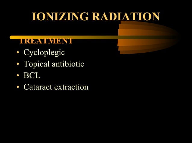 Radiation Injuries To Eye | PPT | Eye and Vision Conditions | Diseases ...