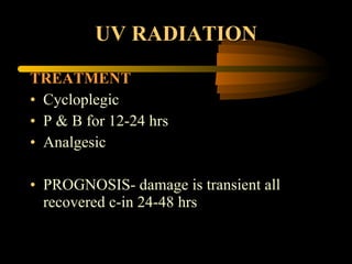Radiation Injuries To Eye | PPT