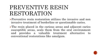 Atraumatic restoration technique and preservative restoration technique ...