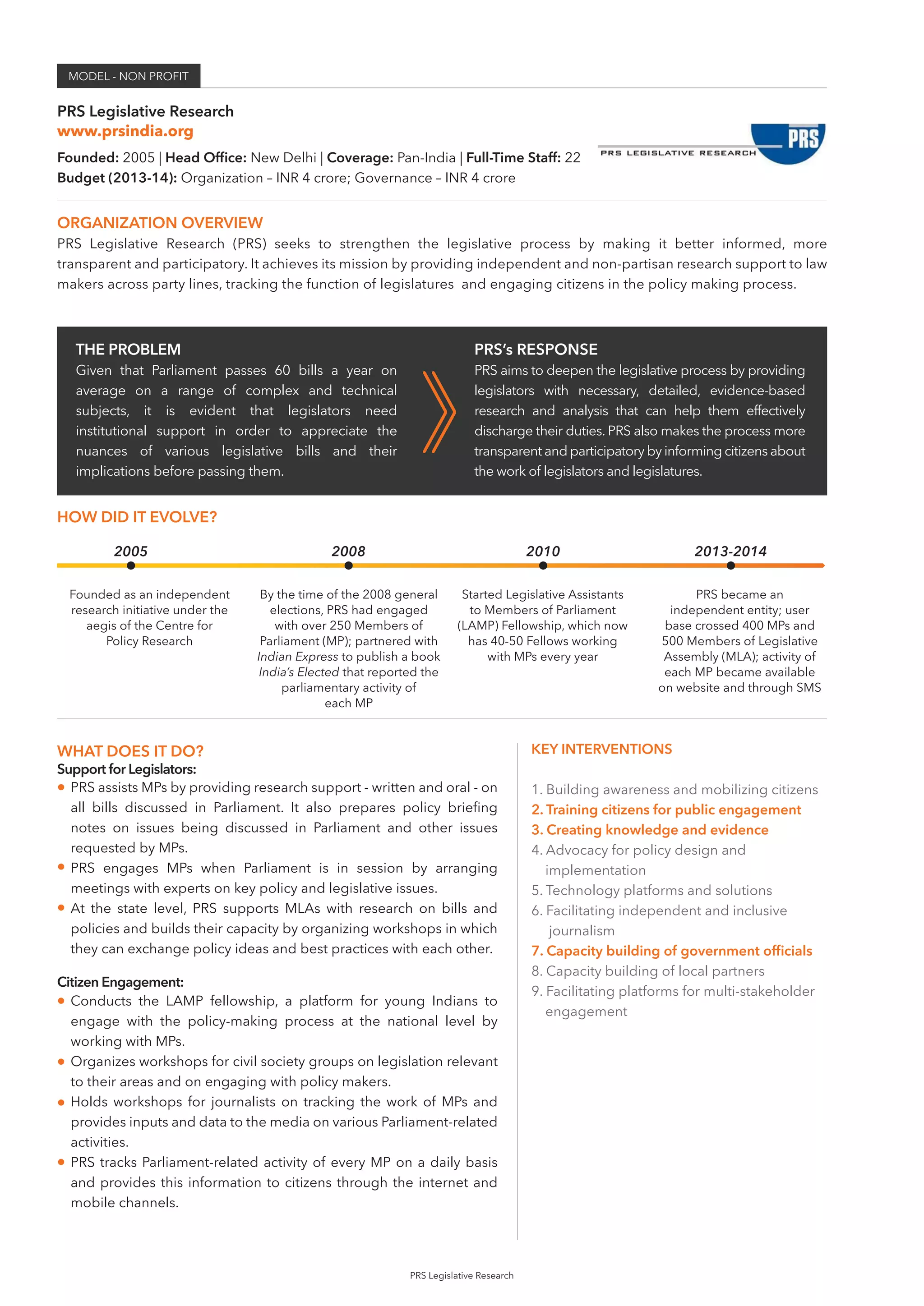PRS Legislative Research | PDF