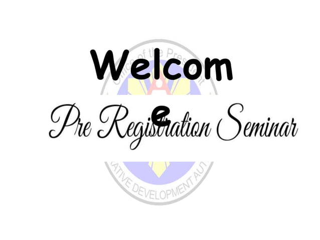 Pre Registration Seminar for Co-ops | PPT | Business | Business and Finance