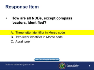 Radio And Satellite Navigation | PPT