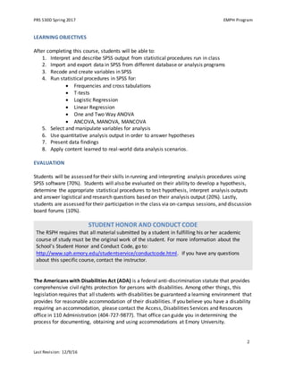 PRS530 Syllabus sp17 | PDF