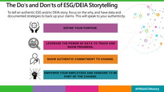 Beyond PR: Achieving Authenticity in Promoting DEIA and ESG Initiatives ...